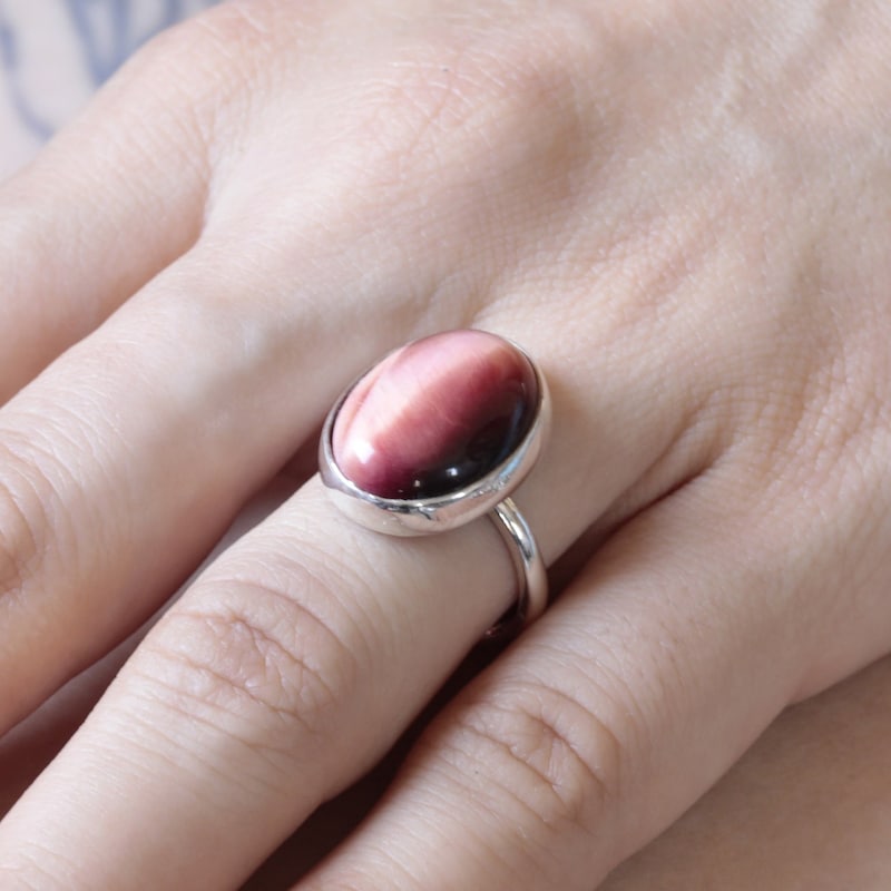 Pink Tigers Eye - Etsy