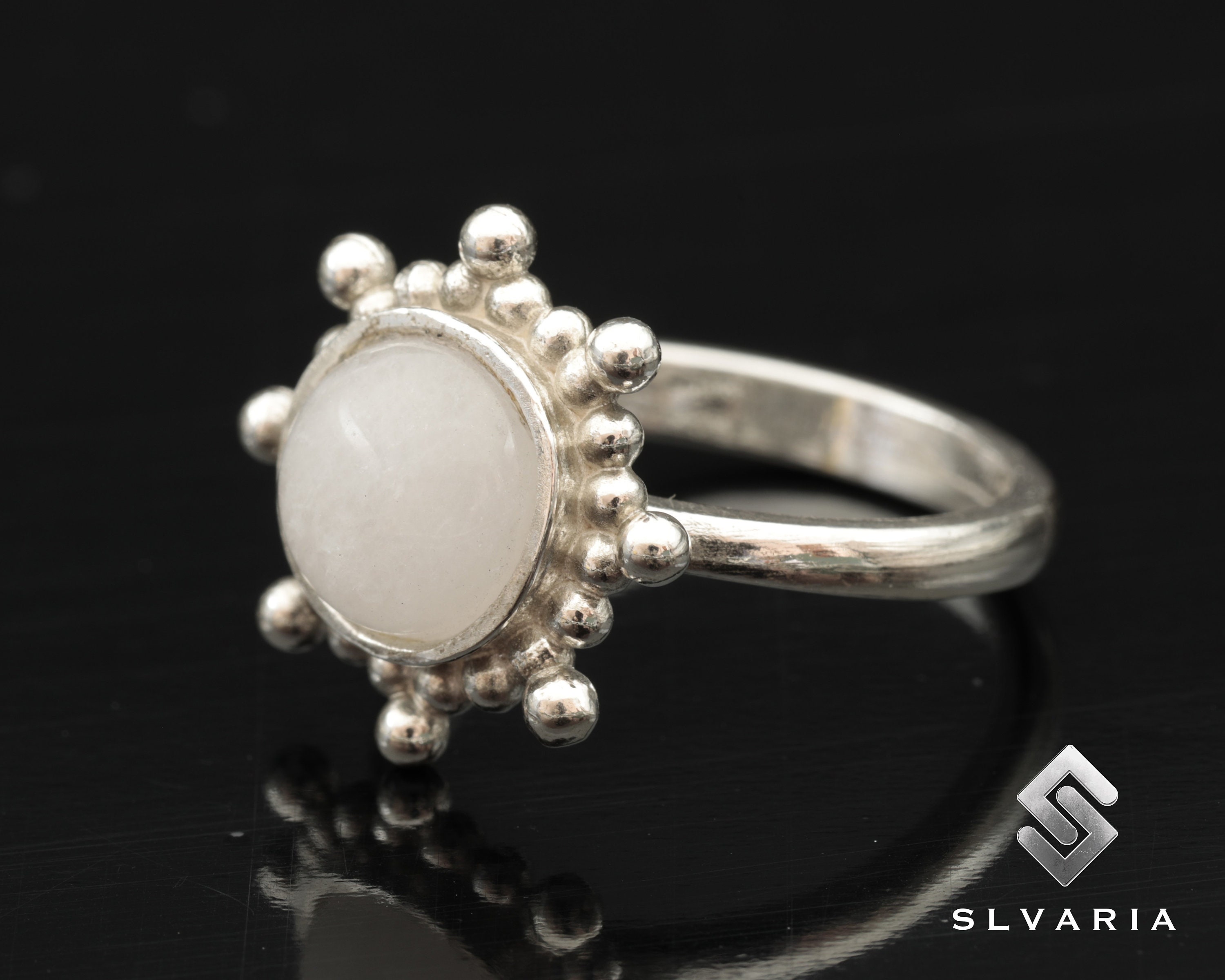 Natural Selenite Crystal Sun Handmade Anti-tarnish 925 Sterling Silver ...