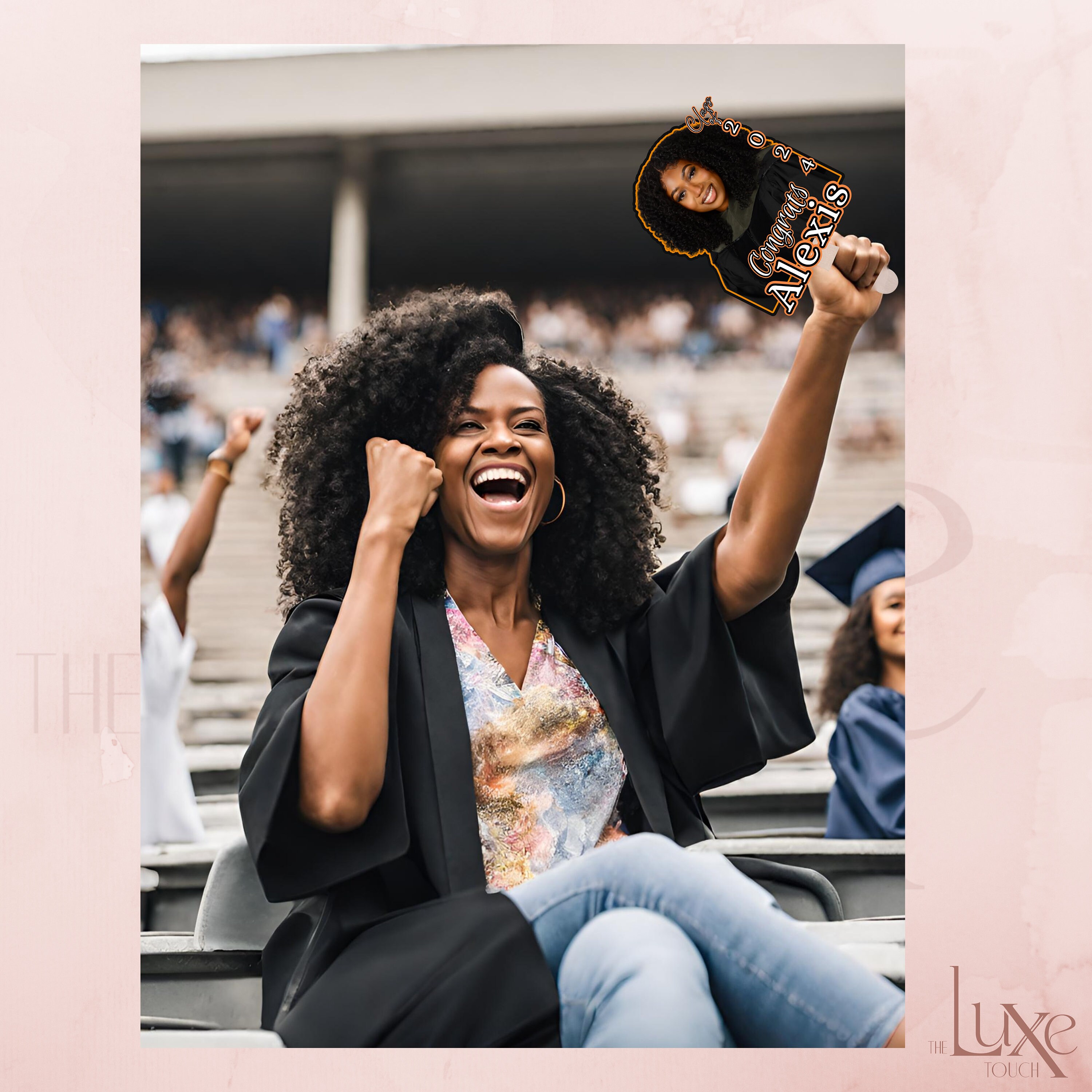 Grad Fan Template 2024 Custom Graduation Fan Template, Printable ...