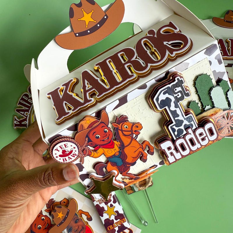 Custom Party Boxes Rodeo - Etsy