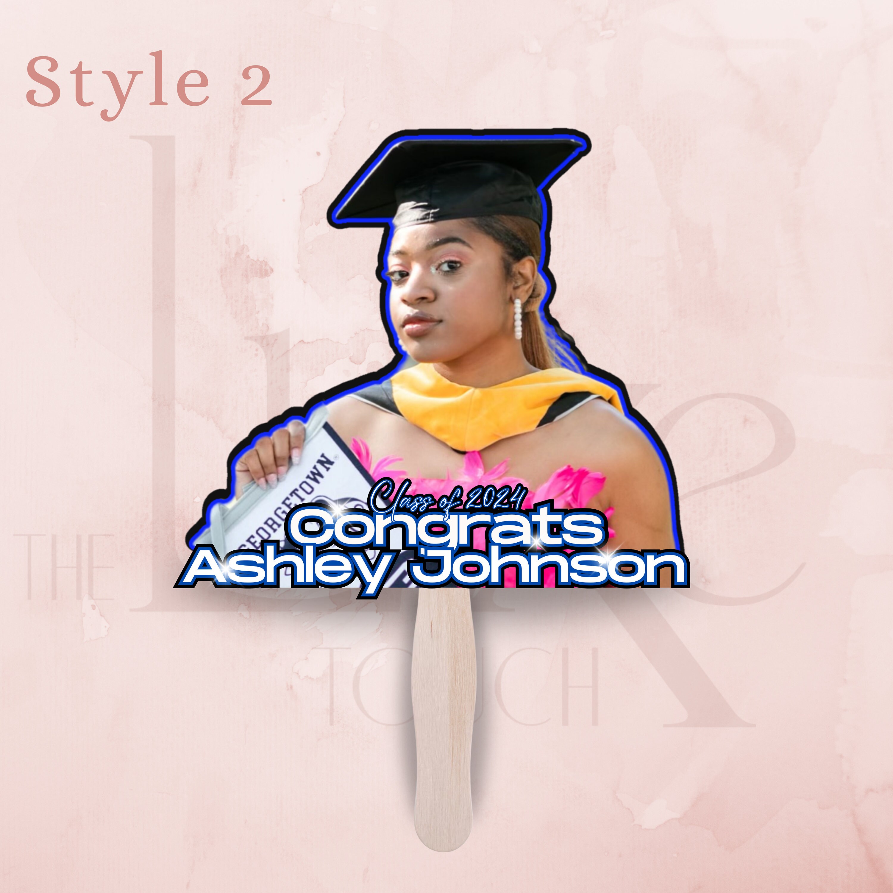 Grad Fan Template 2024 Custom Graduation Fan Template, Printable ...