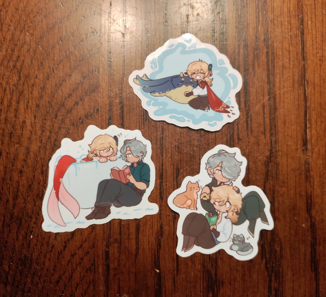 Genshin Impact Alhaitham Kaveh Vinyl Stickers - Etsy