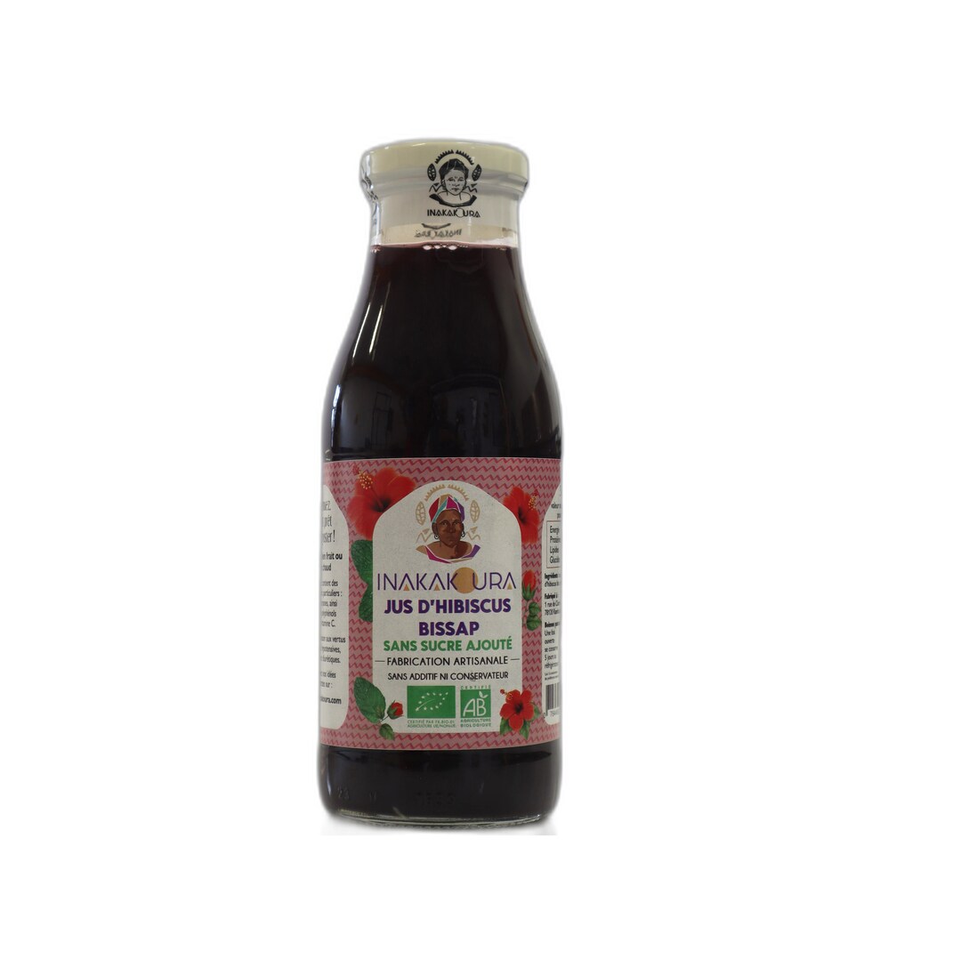 6x Organic Hibiscus / Bissap Juice, Ready to Drink, Without Added Sugar ...