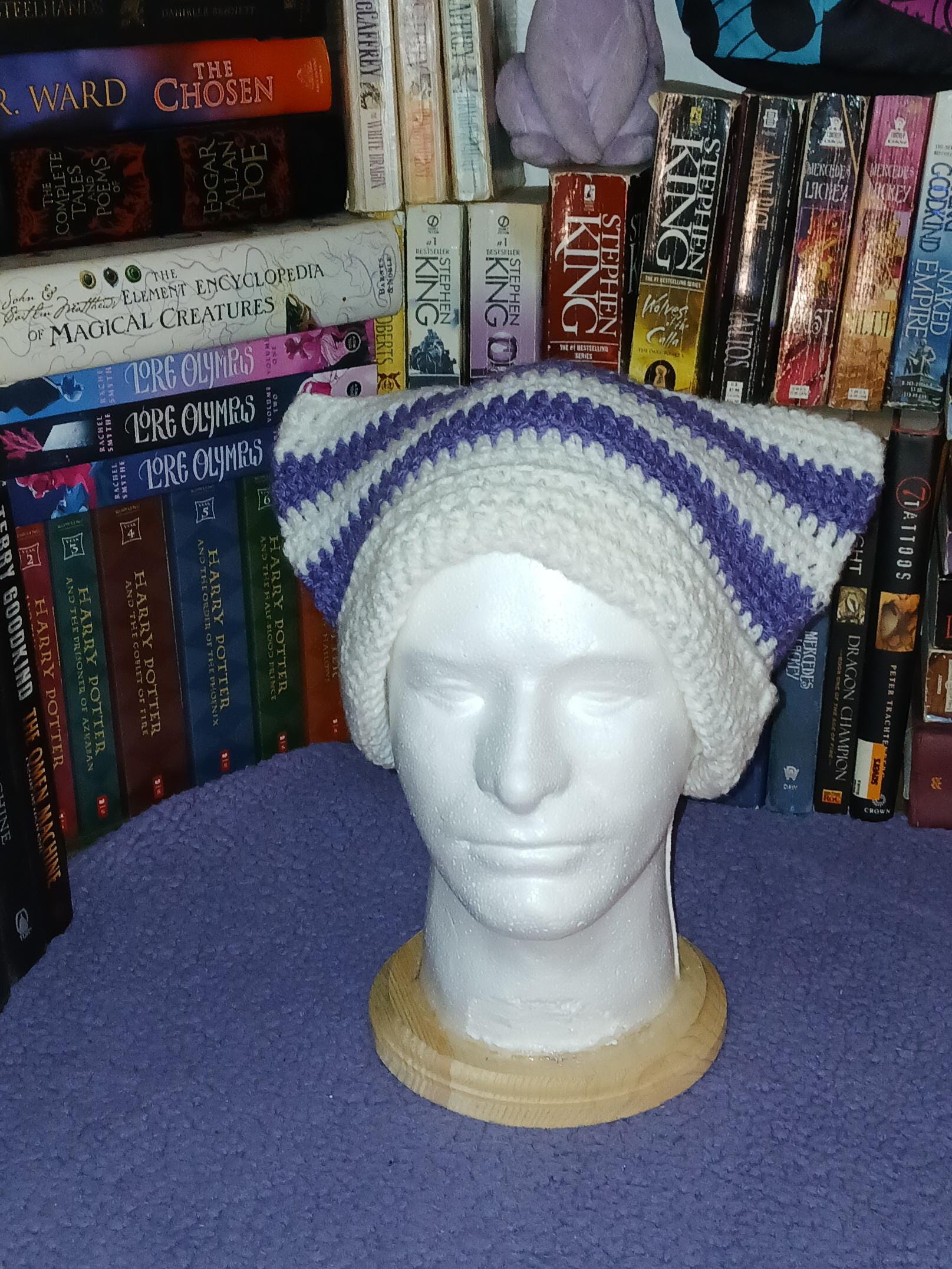 Powerpuff Girls Villain Mojo Jojo Inspired Oversized Cat Ear Beanie ...