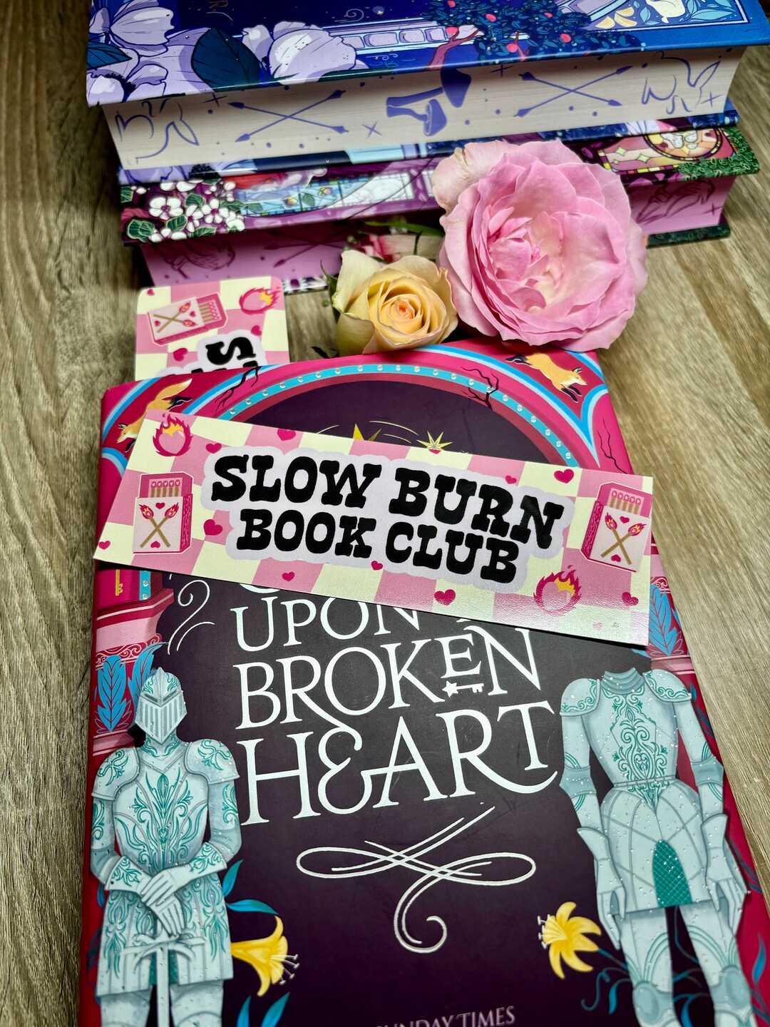 Slow Burn Book Club Bookmark, Pink Bookish Gift - Etsy