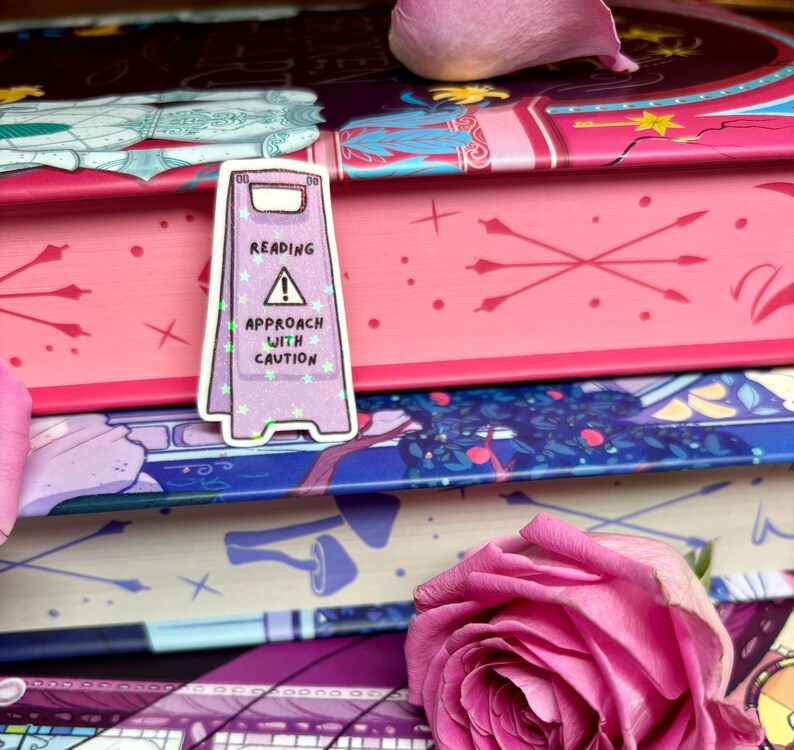 Mini Reading Approach With Caution Floor Sign Style Holographic ...