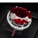 Blood Red Ruby Ring in Sterling Silver - Etsy