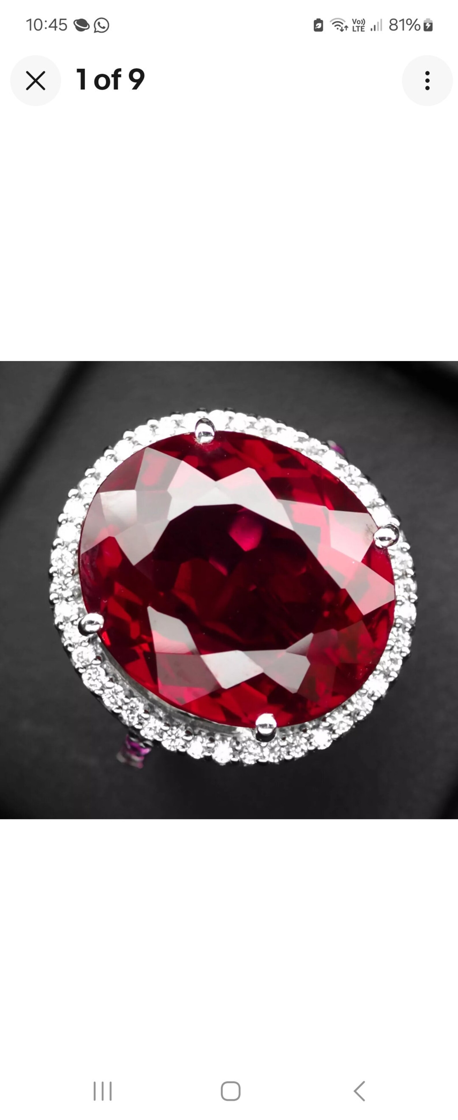 Blood Red Ruby Ring in Sterling Silver - Etsy