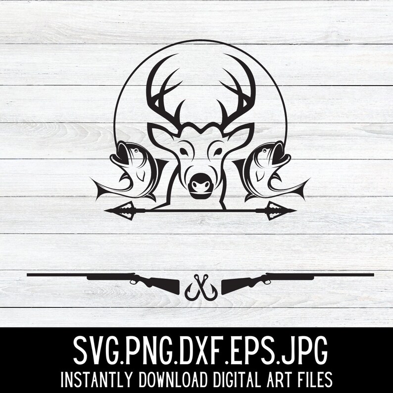 Deer Hunting Frame SVG, Cut File, Deer Svg, Deer Png, Hunting Svg ...