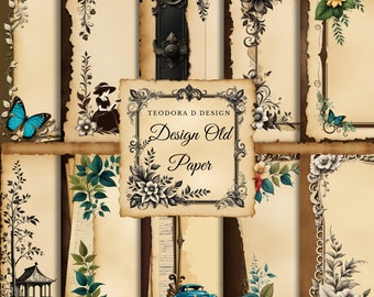 Design Old Paper With Roses - Etsy