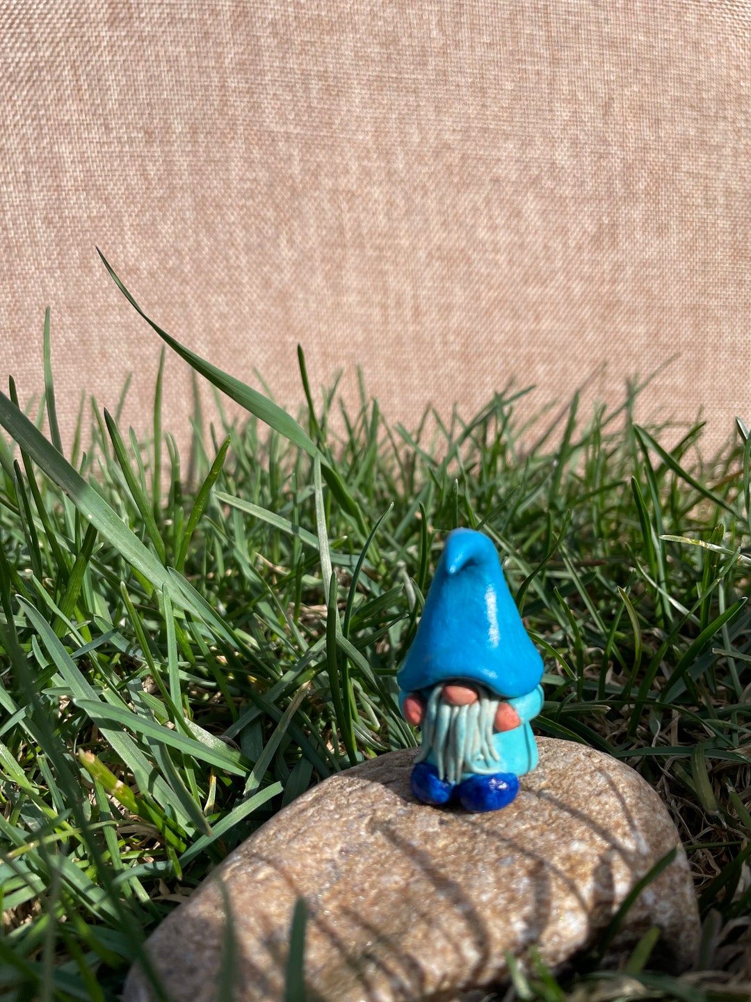 Gnome! A Tiny Baby Blue Fellow - Etsy