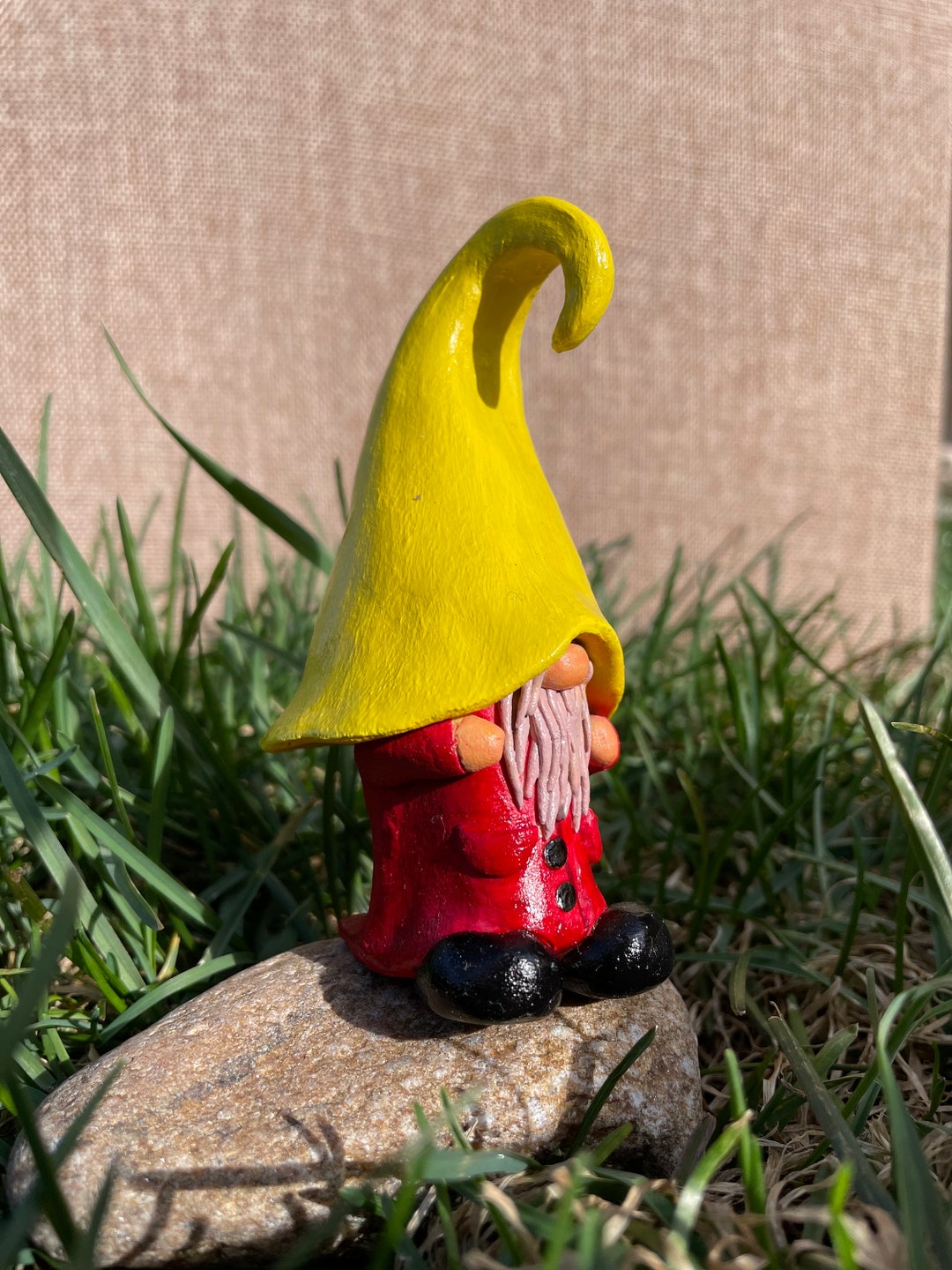 Gnome! A Jolly Red Coated Fellow With a Fantastically Wonderful Yellow ...