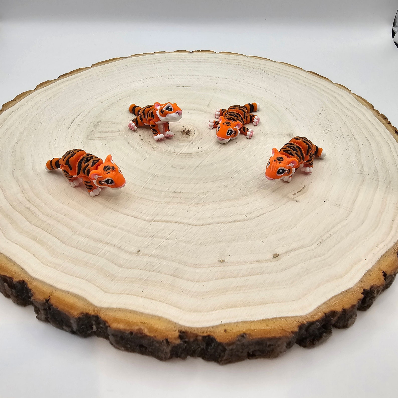 3d Printed Articulated Tiger Fidget - Etsy