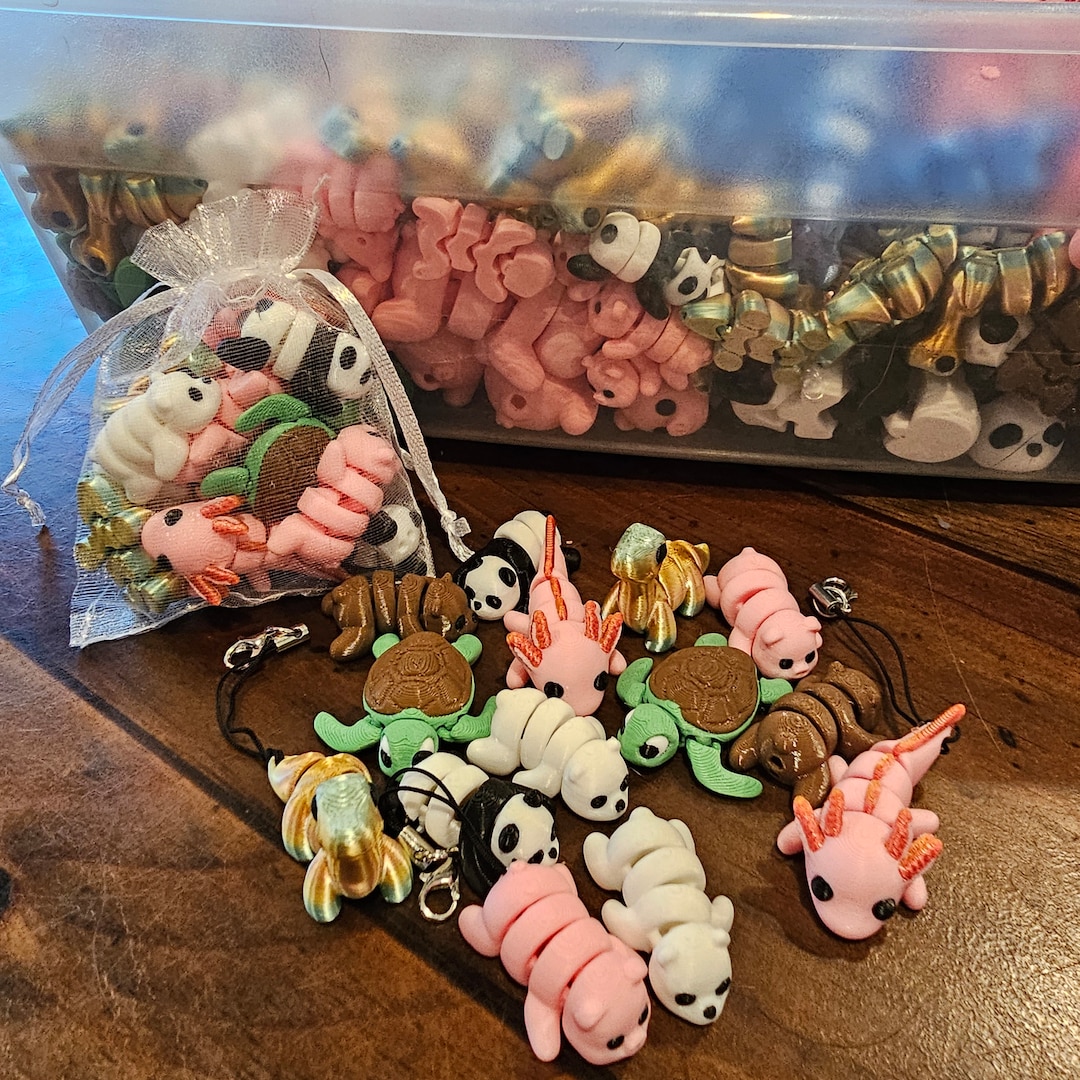 3d Printed Mini Animal Assortment - Etsy