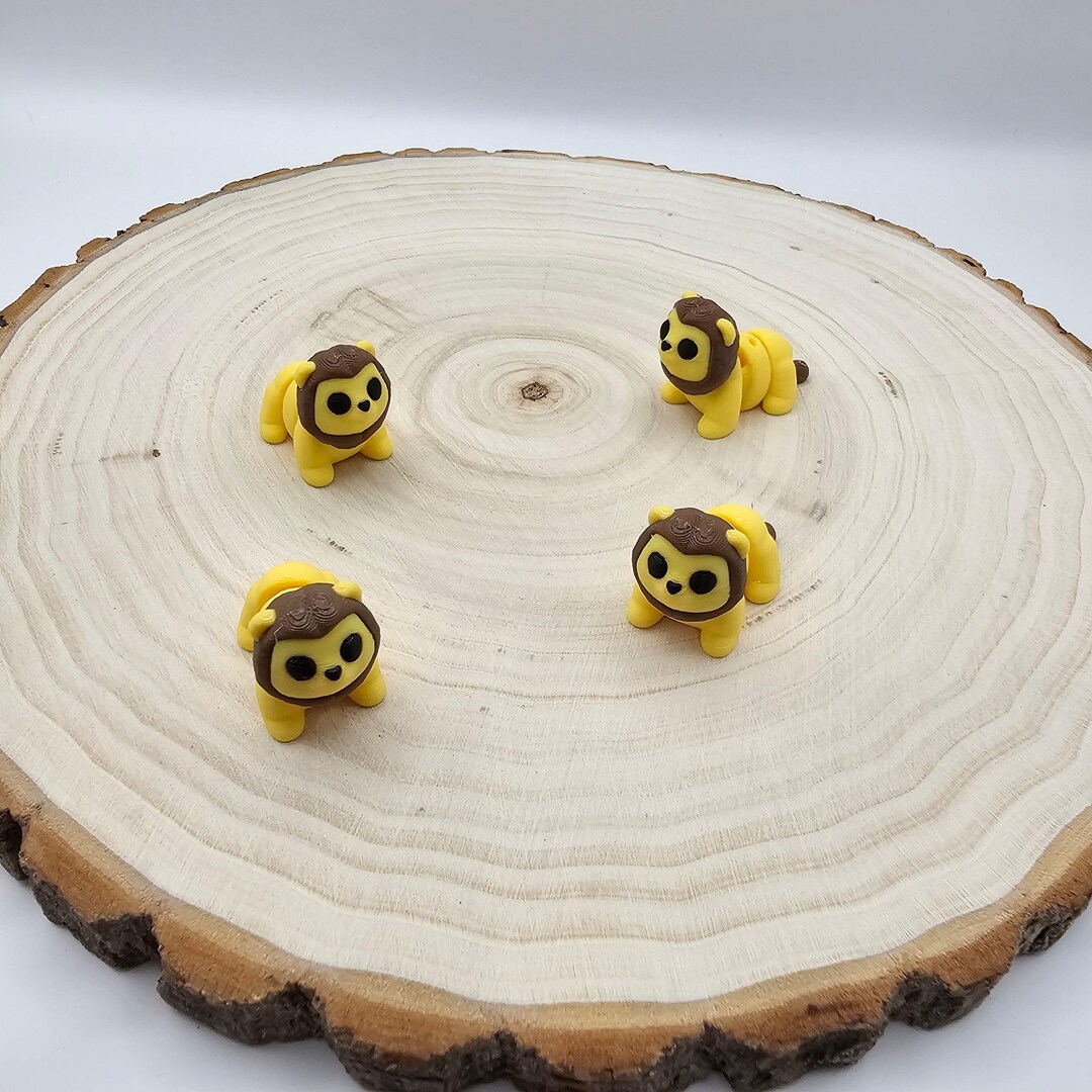3d Printed Articulated Lion Fidget - Etsy