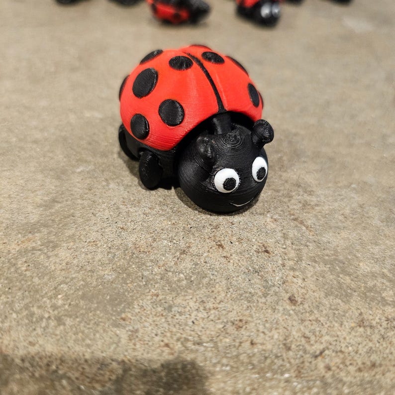 3d Printed Articulated Ladybug Fidget - Etsy