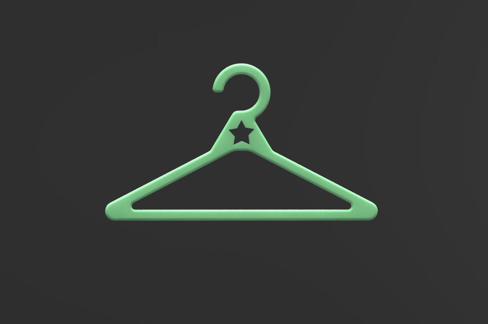 Digital Moon and Stars Small Size Cookie Doll Clothes Rack & Hangers ...