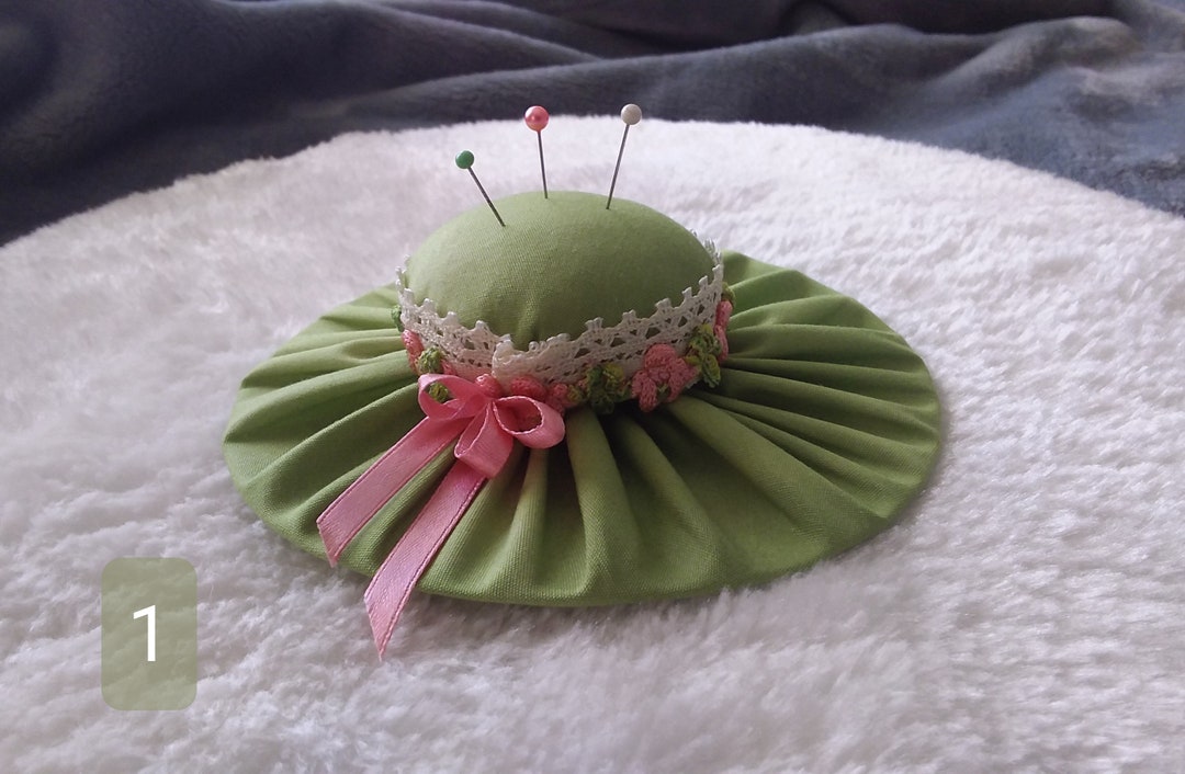 Pincushions Sun Hat 'spring Mood' 11 Variations/elegant Cotton Pin ...
