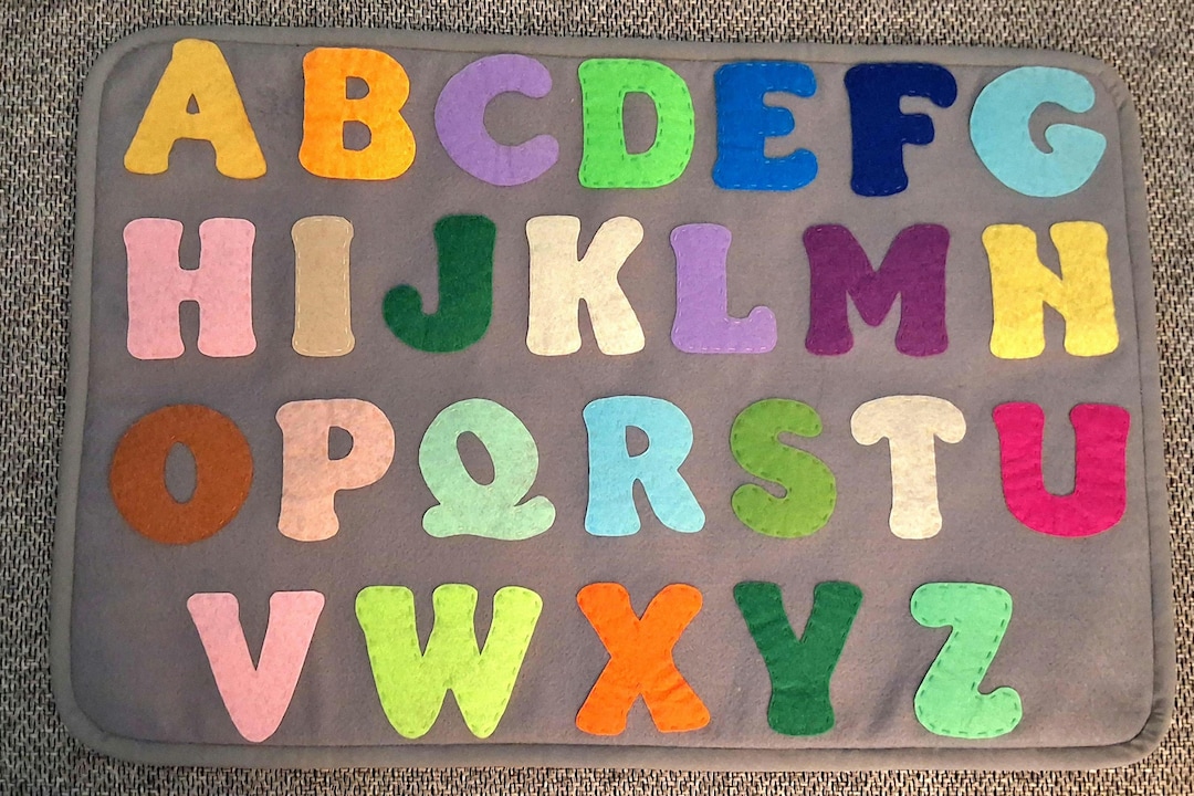 Felt Colorful English Alphabet Match / Mat for Felt English Letters ...