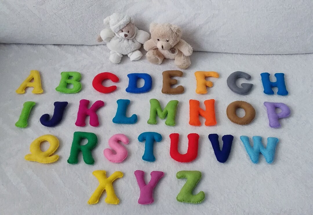 Felt English Alphabet 2 / Learning Felt English Alphabet / 26 Colorful ...
