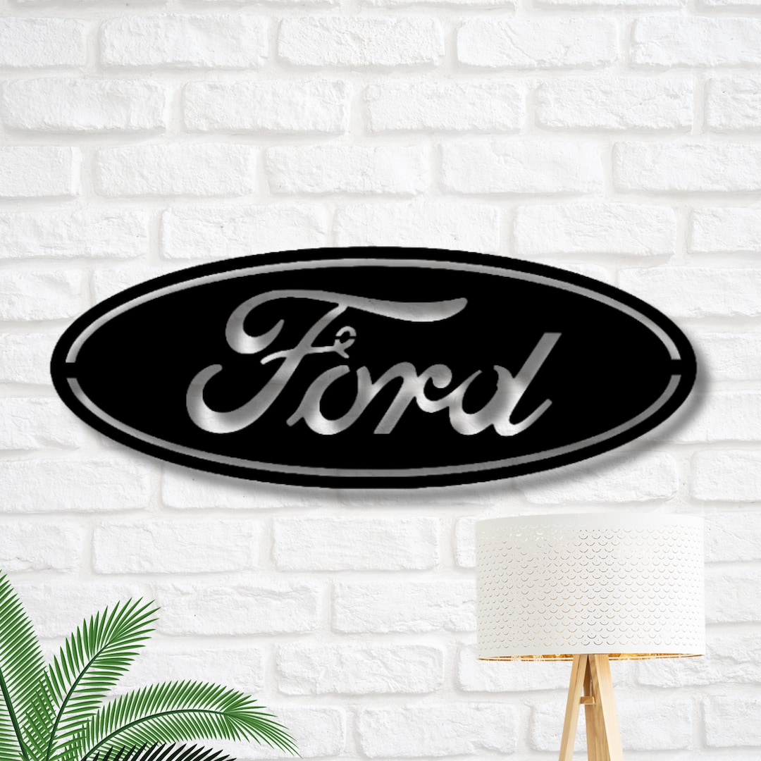 Ford Logo Wall Art Ford Logo Monogram Built Ford Tough Wall - Etsy