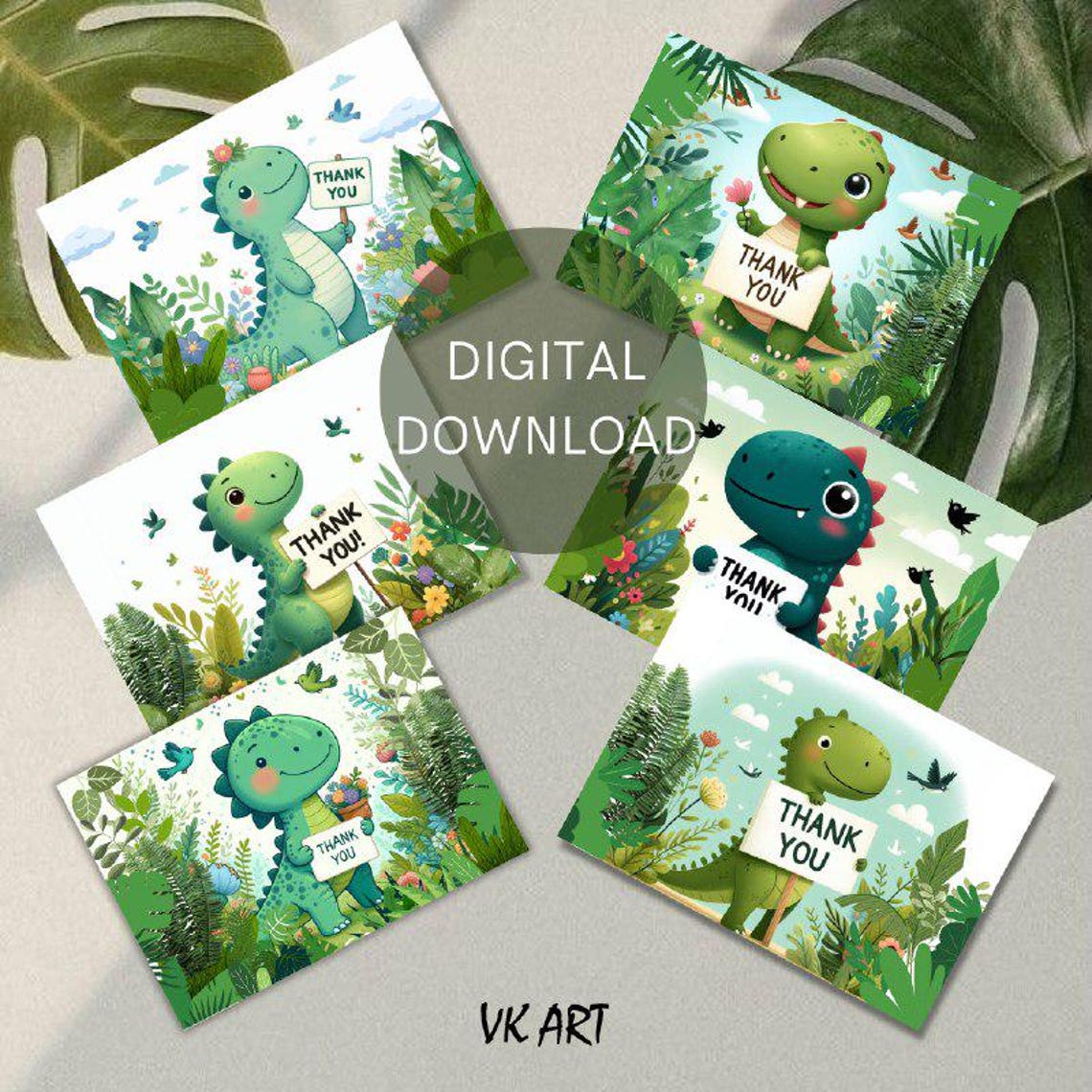 Printable Thank You Card / Instant PDF Download / Card Template - Etsy