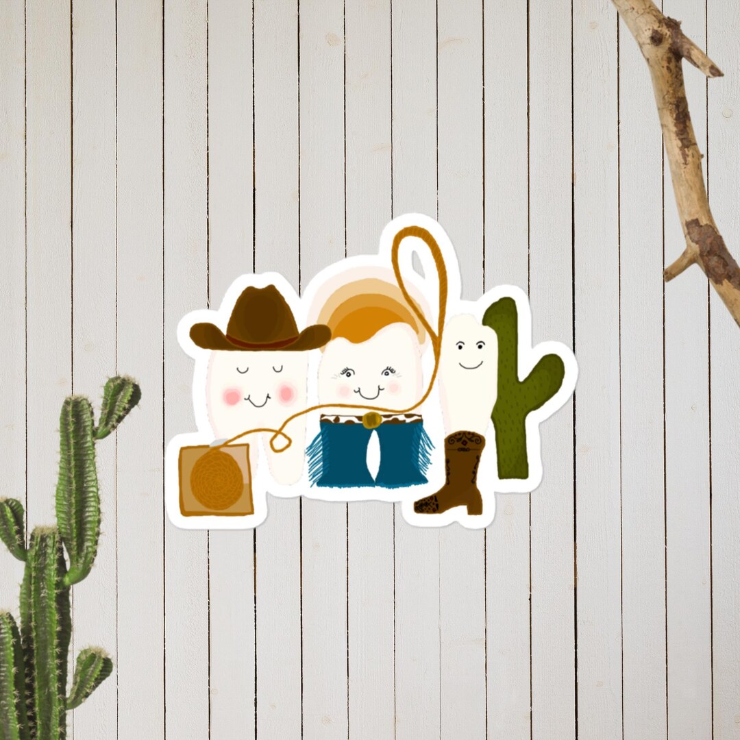Dental Western Sticker, Dental Assistant Sticker, Dental Hygienist ...