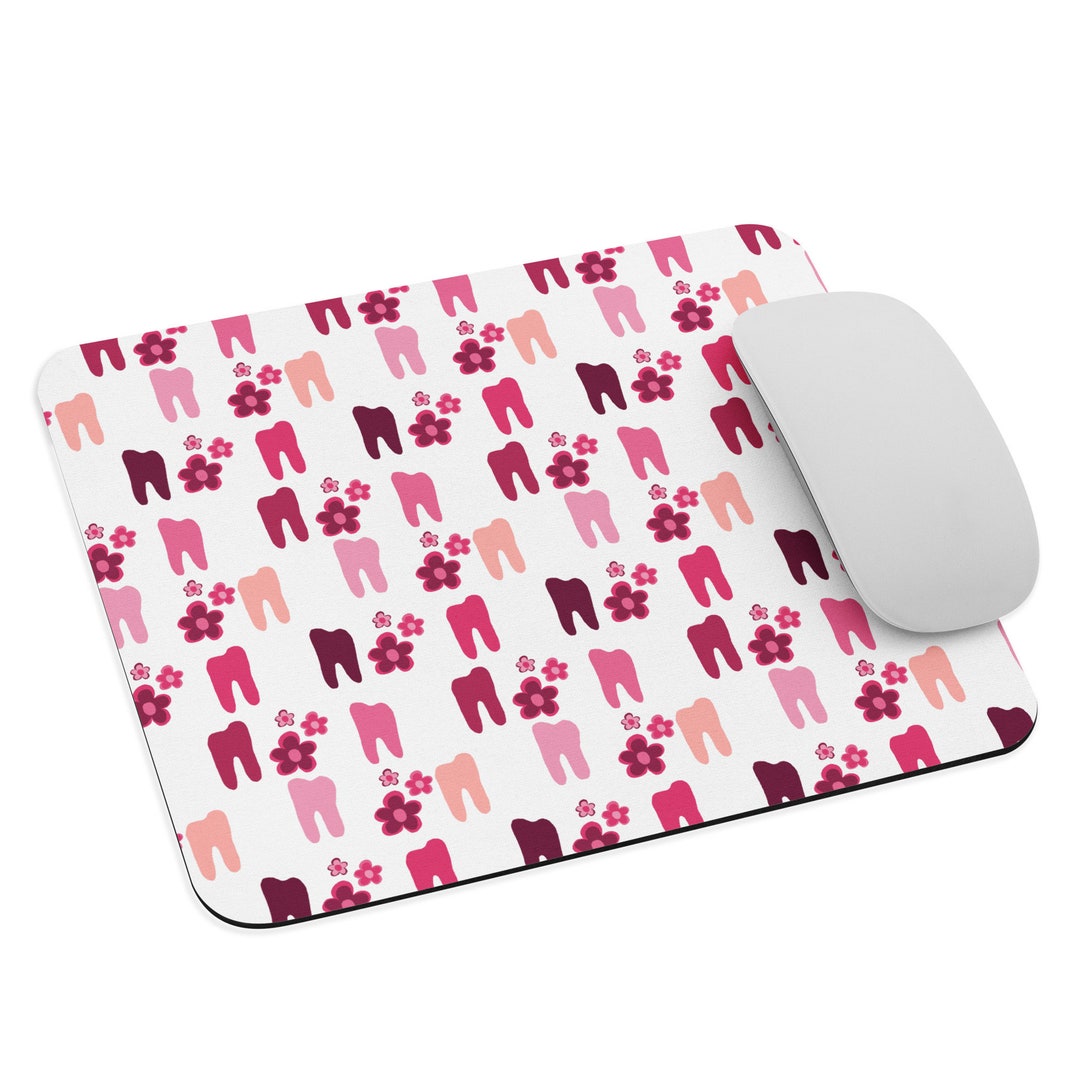 Girly Dental Mouse Pad, Dental Mouse Pad, Floral Dental Mouse Pad ...