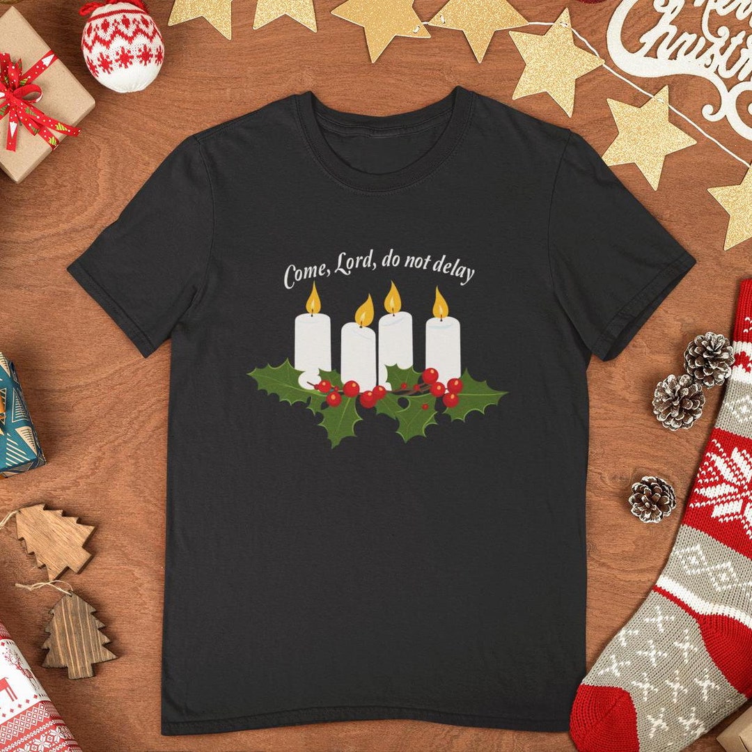 Catholic Advent T-shirt. Advent Wreath Unisex T Shirt, Christian ...