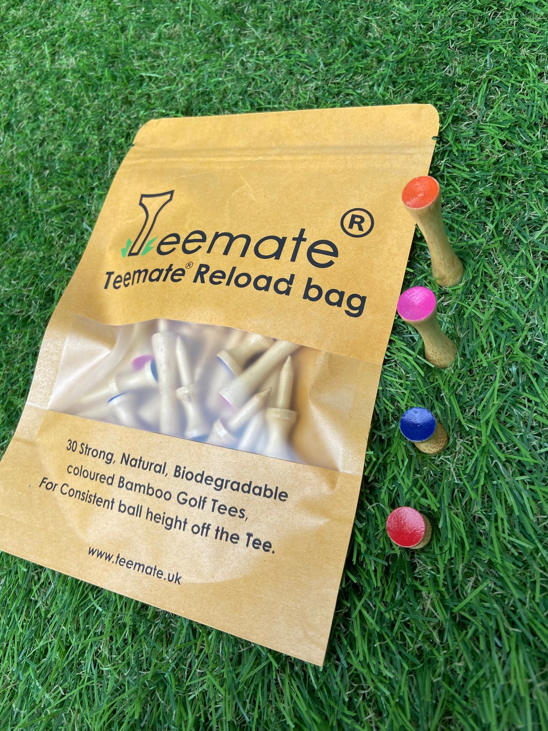 Bamboo Golf Tees, Consistent Ball Height off the Tee, Strong ...