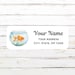 Cute Little Bird Singing Personalized Return Address Labels, Watercolor ...