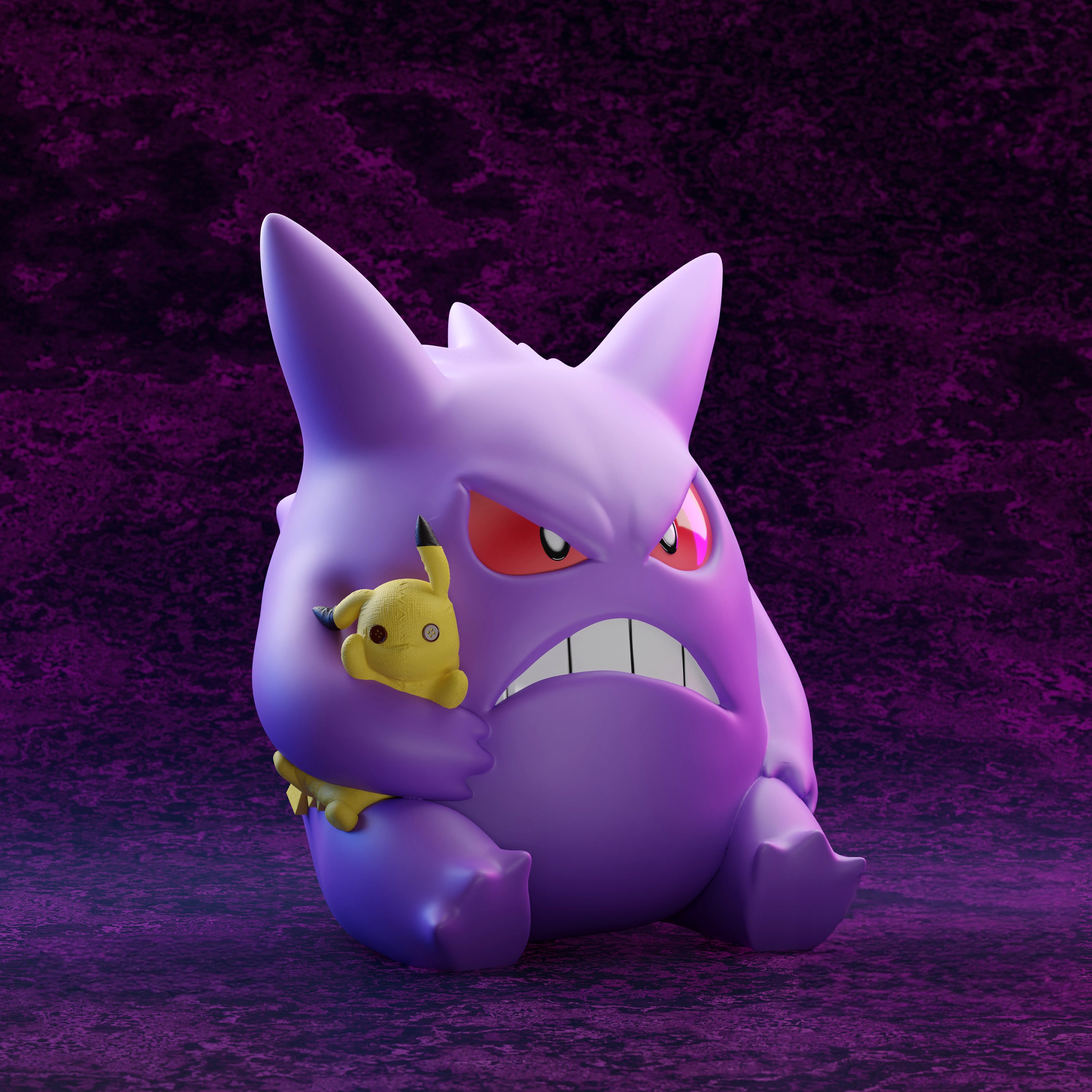Buy Pokemon STL, Gengar 3D Model, Gengar 3D Print Files, Gengar Figure ...