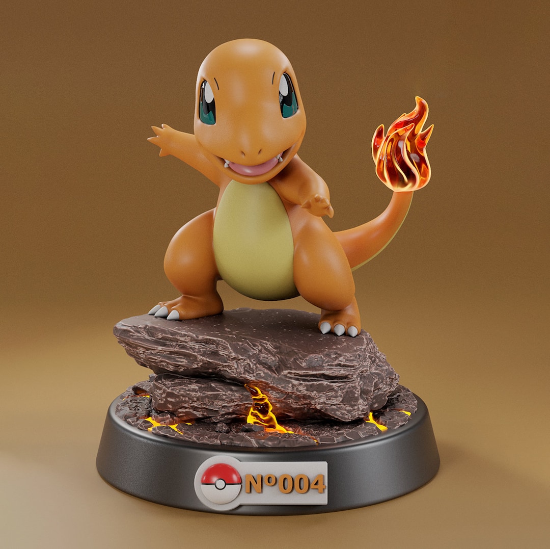 Charmander STL Charmander 3D Model Charmander 3D Print - Etsy