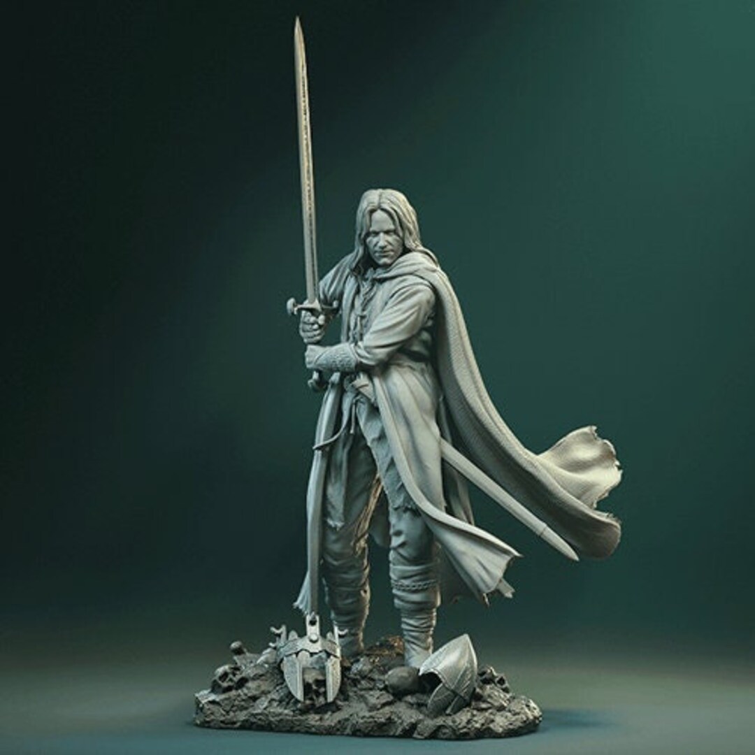 Lord of the Rings STL Aragorn STL Aragorn 3D Model Aragorn - Etsy