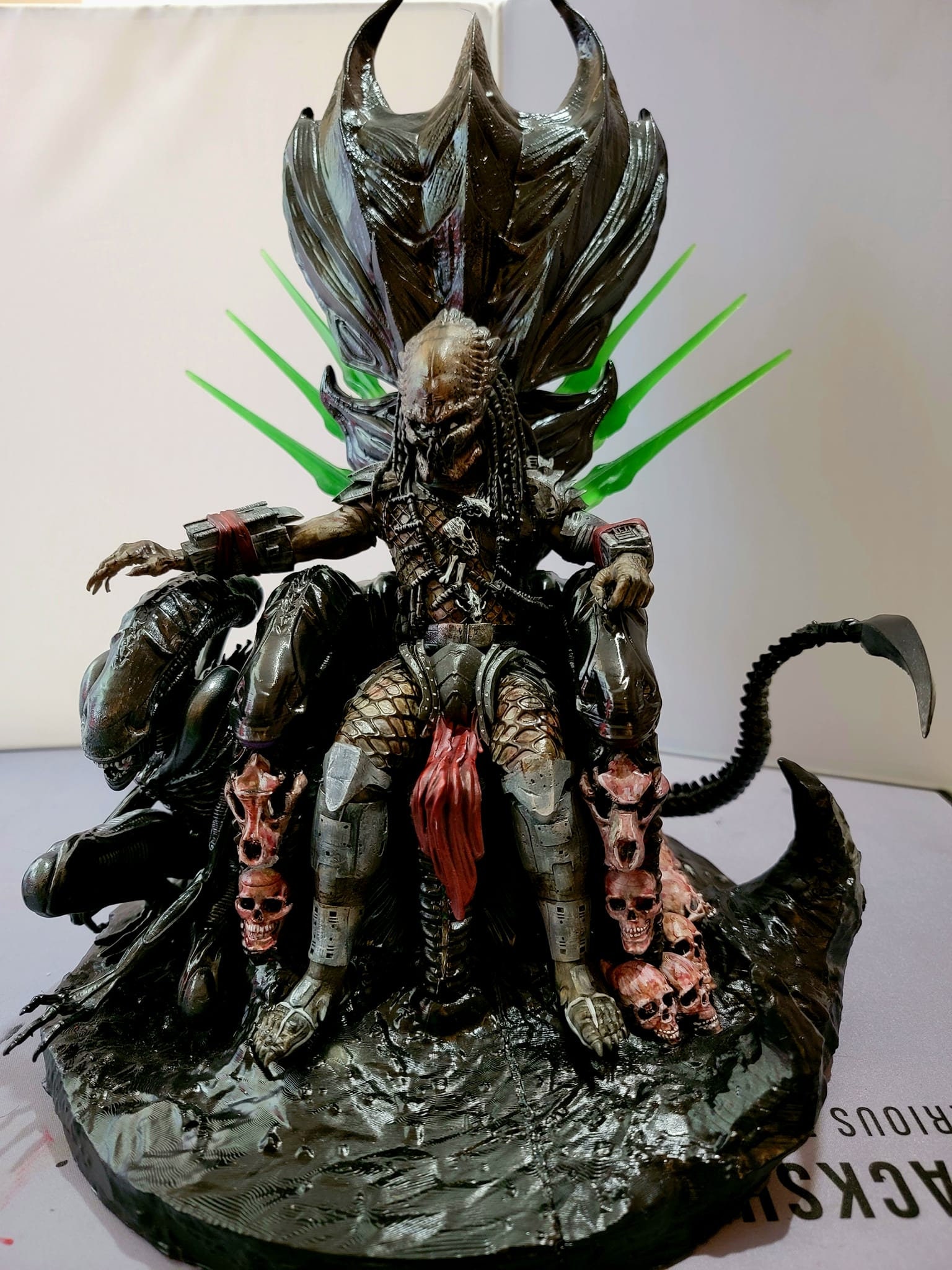 Predator on Throne STL Predator 3D Model Predator 3D Print - Etsy UK