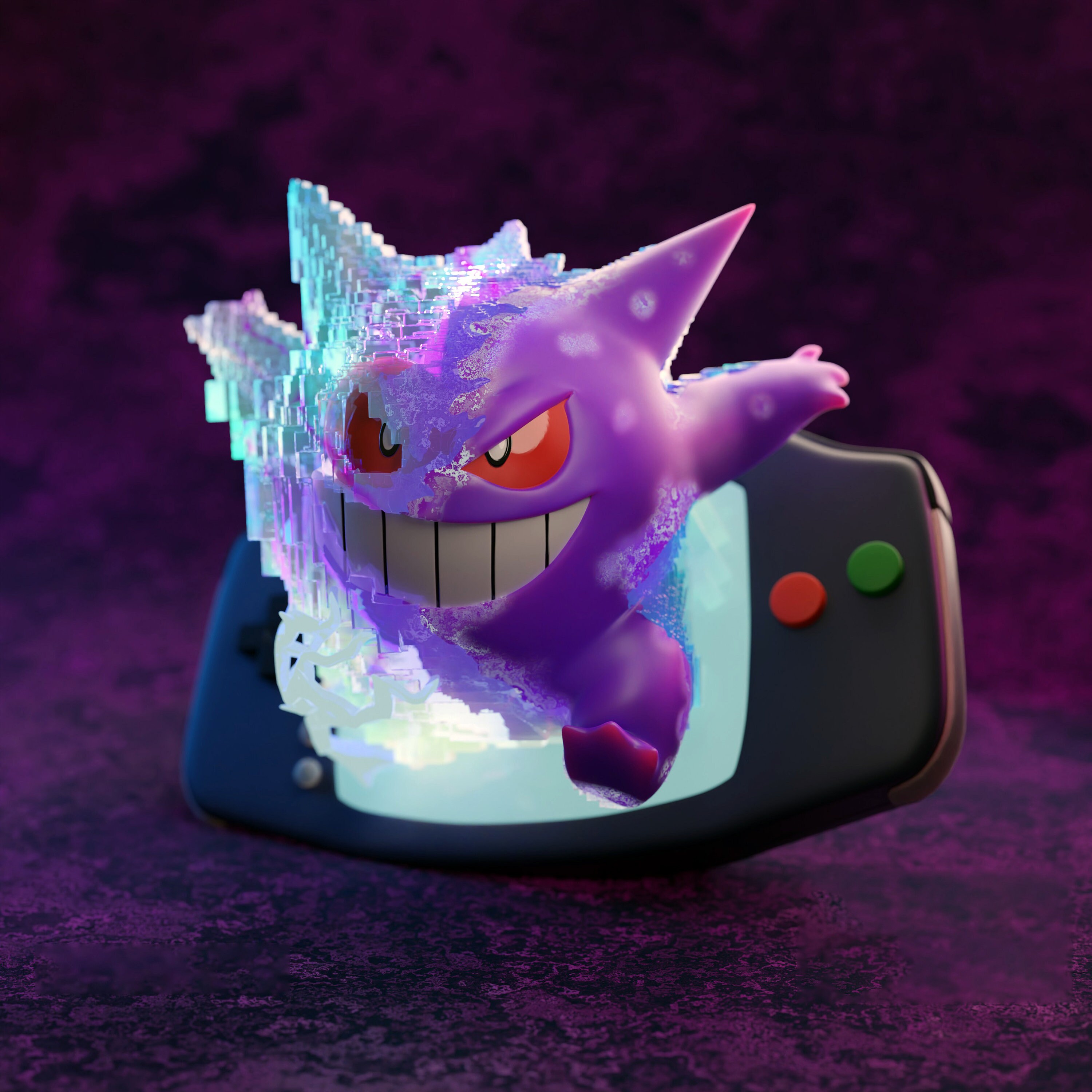 Buy Pokemon Stl Gengar 3d Model Gengar 3d Print Files Gengar Figure