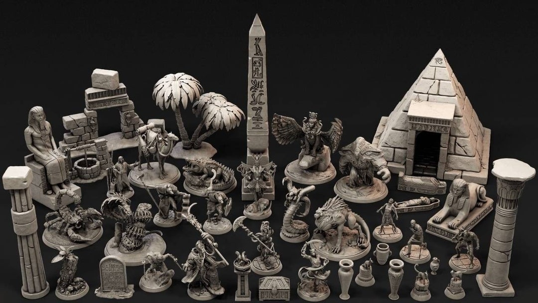 Buried Tomb STL Pack, Tabletop STL Pack, Miniature STL Pack, Dnd ...