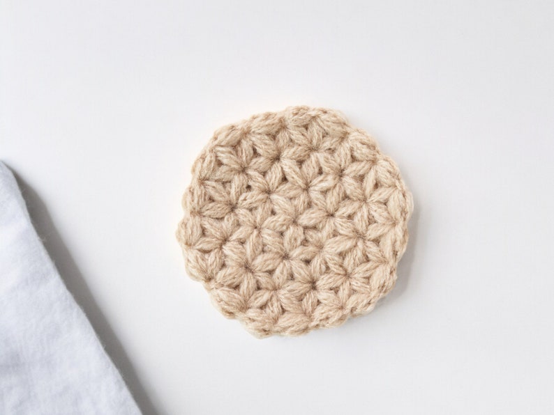Crochet Coaster Tutorial PDF, Easy-to-follow Digital Guide, Learn to ...