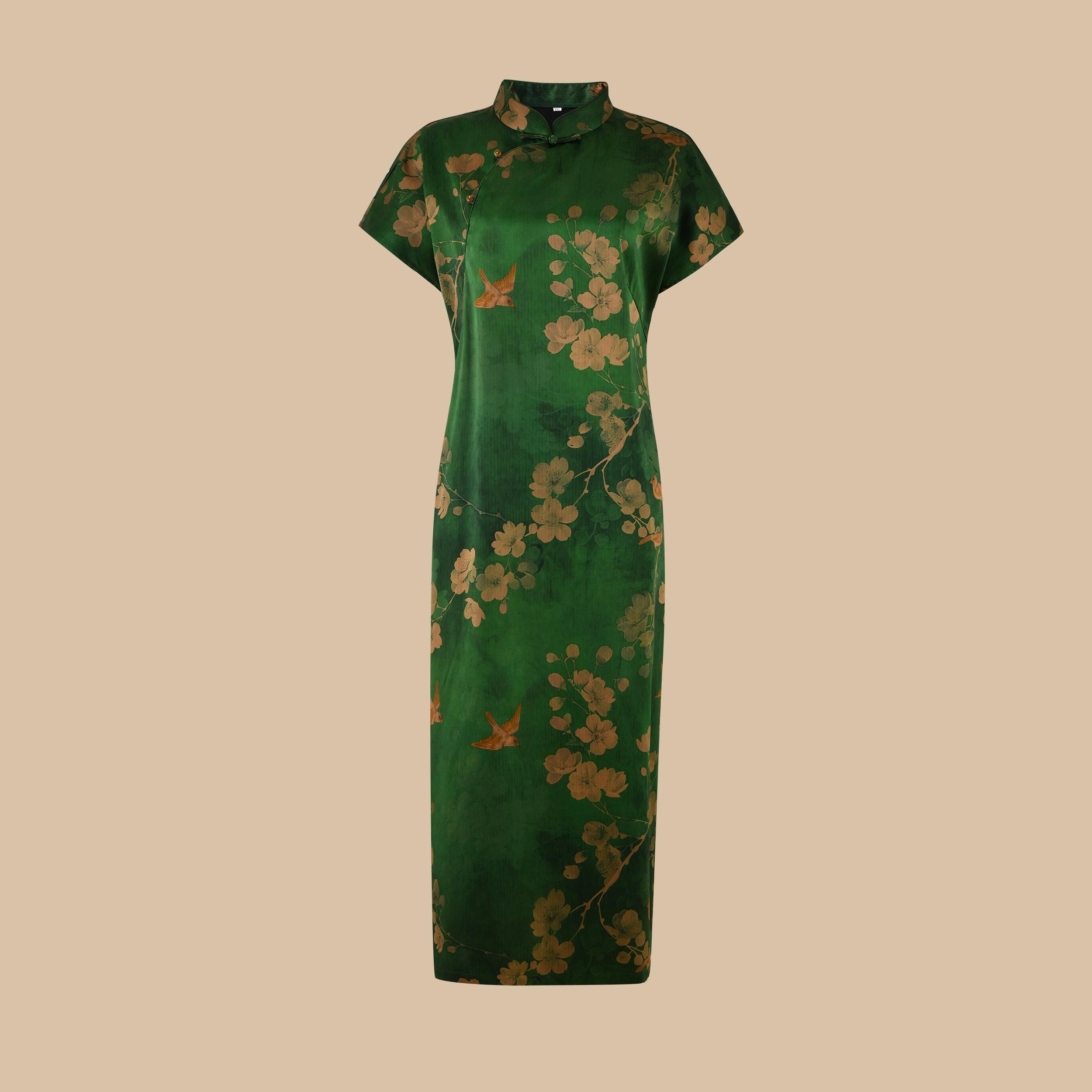 Green Chinese Dress - Etsy Green Chinese Dress - Etsy