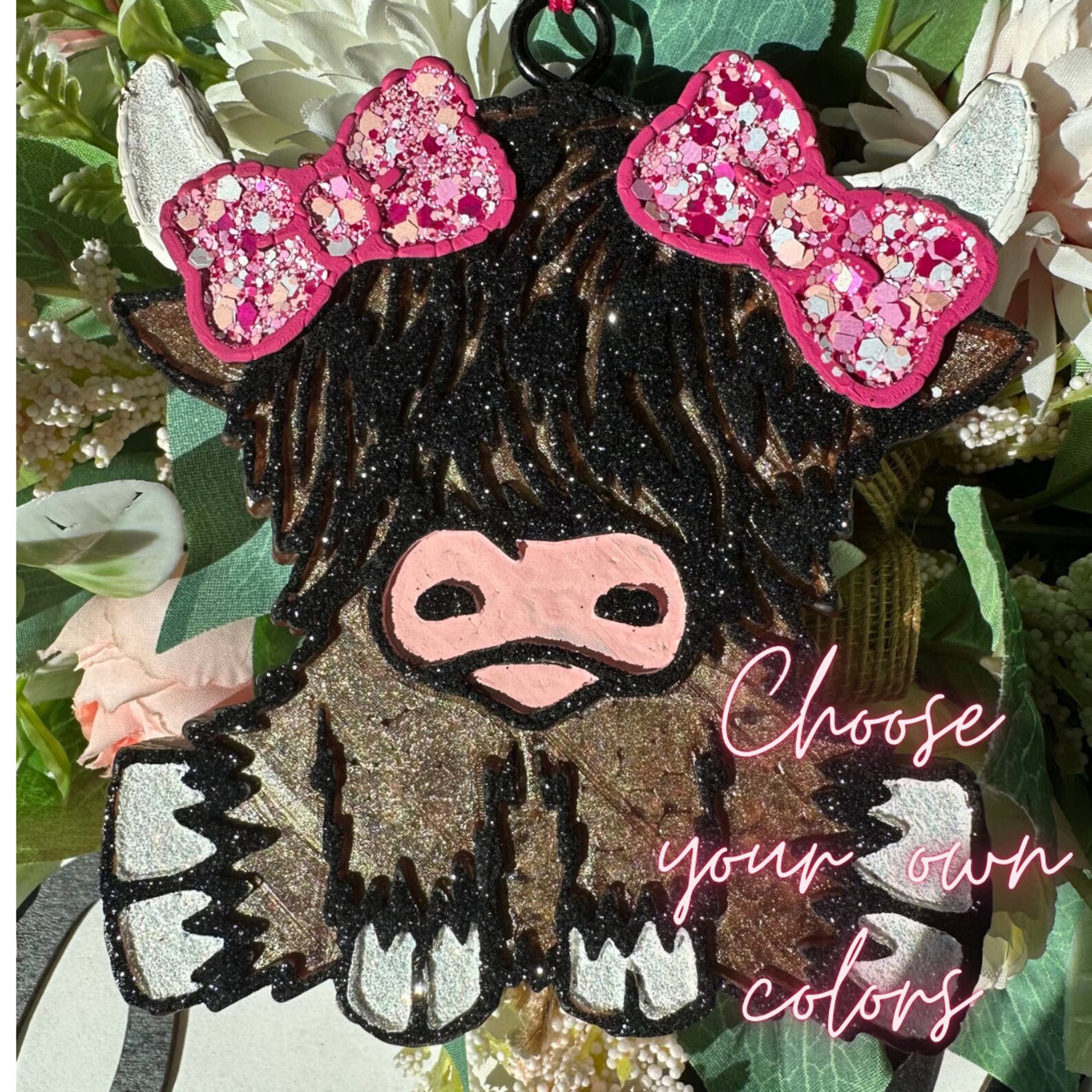 Highland Cow Bow Freshie | Cow Freshie | Cow | Highland Cow | Freshy ...