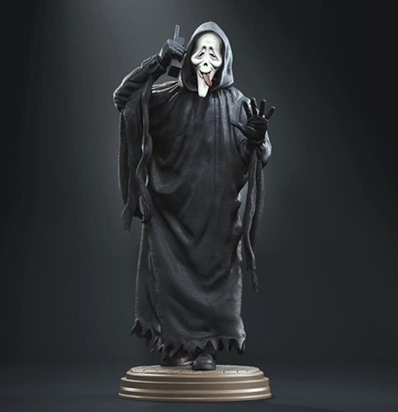 Ghostface and Scary Movie Scream 3D Printing High Quality STL File ...