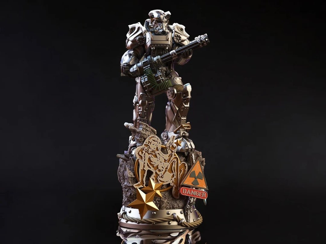 Fallout T60 3D Printing High Quality STL File Miniature Model Kit - Etsy