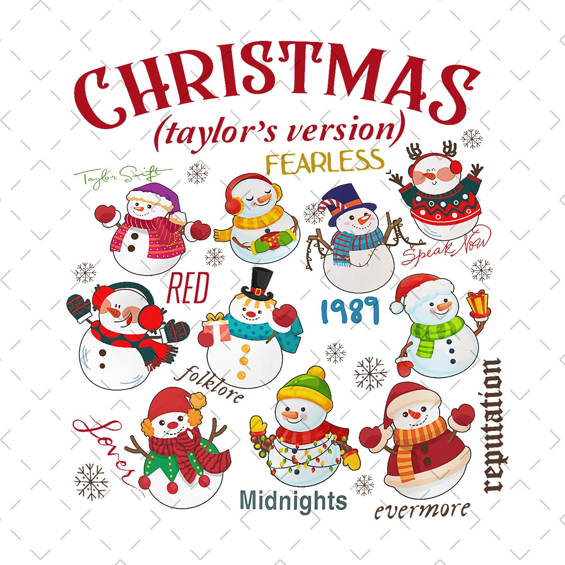 Merry Swiftmas Png, the Eras Tour Christmas Png, Swift Xmas, Gift for ...