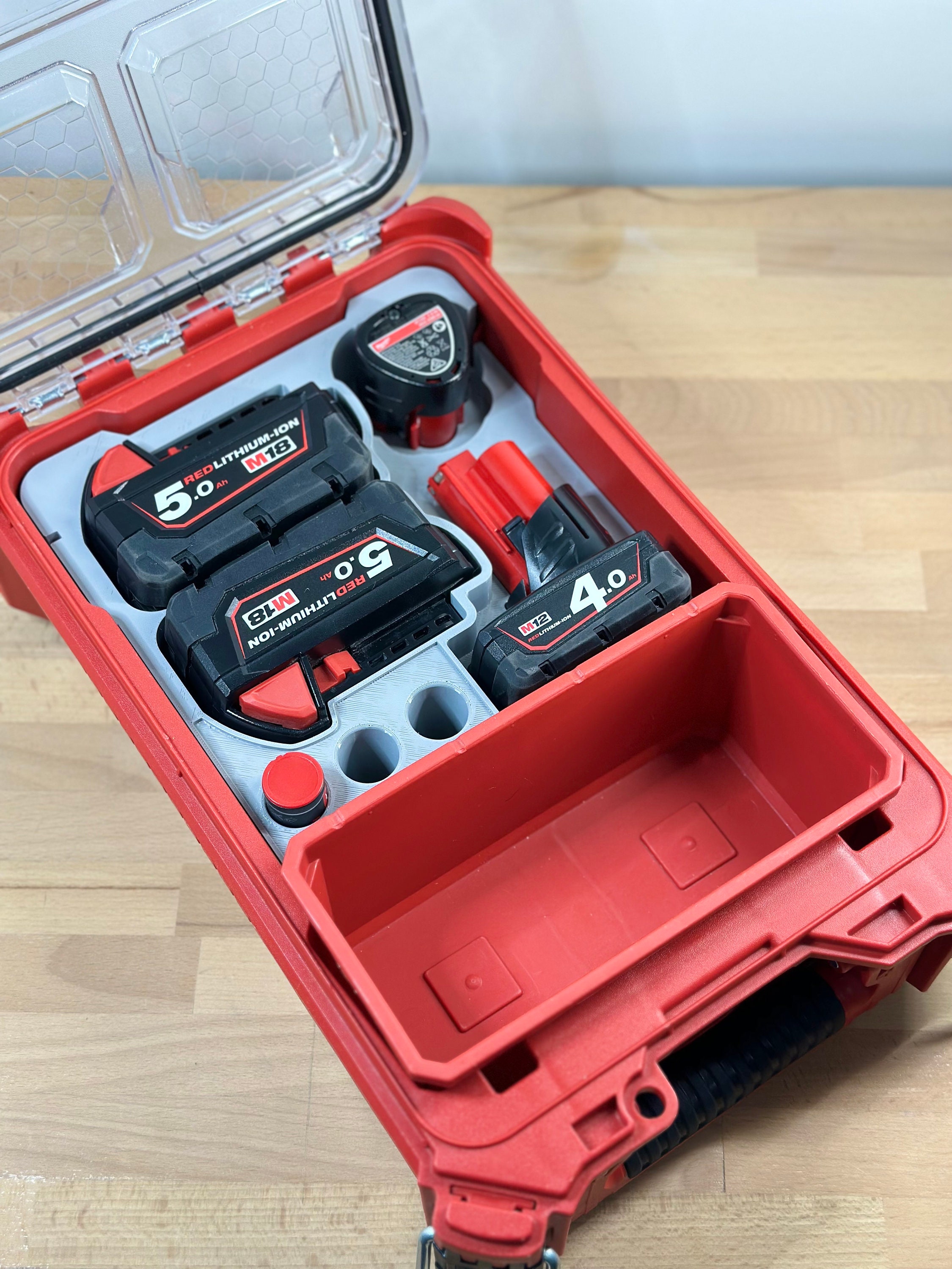 Milwaukee Packout Assorted Battery Half Length Custom Insert - Etsy