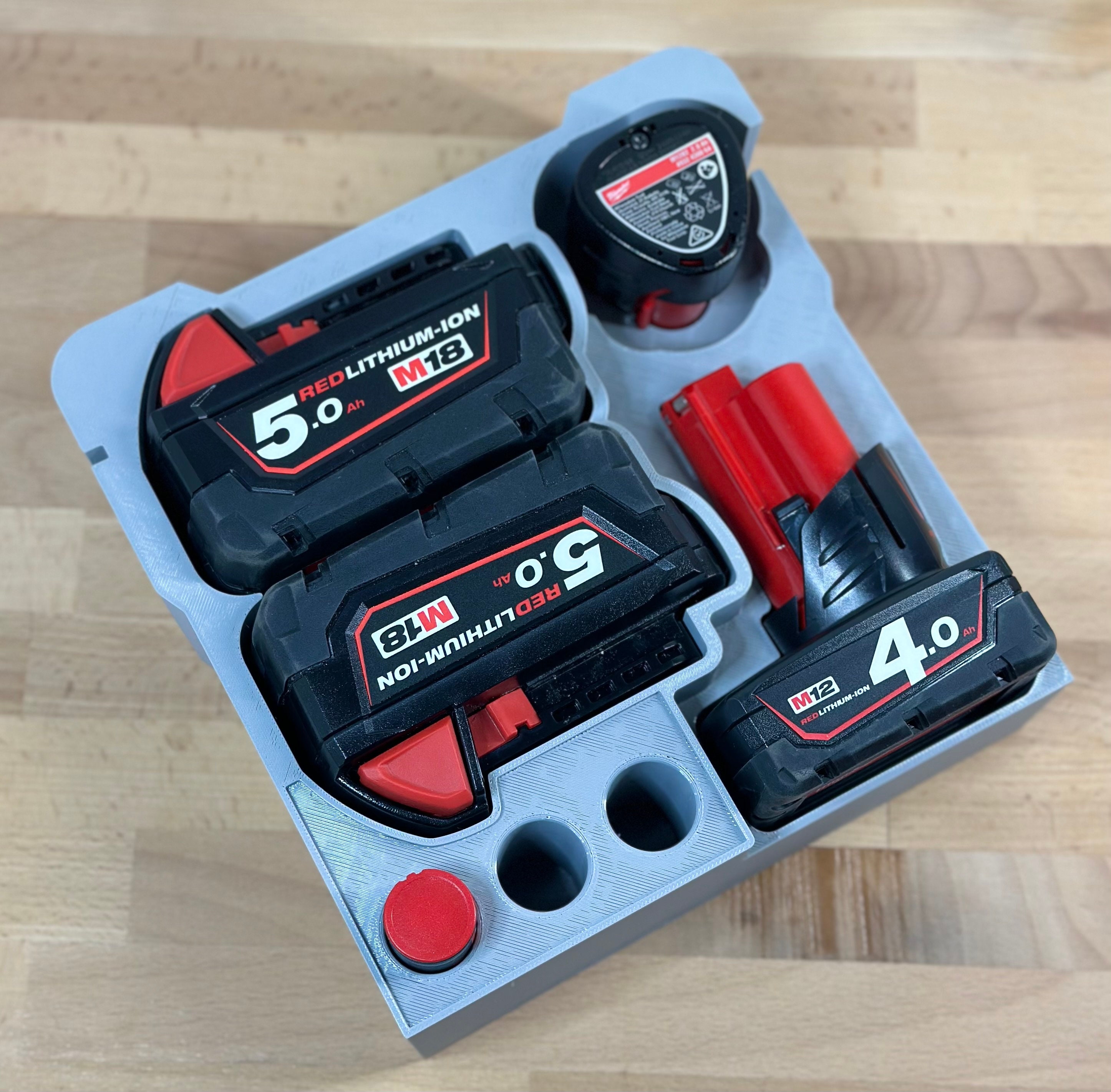 Milwaukee Packout Assorted Battery Half Length Custom Insert - Etsy