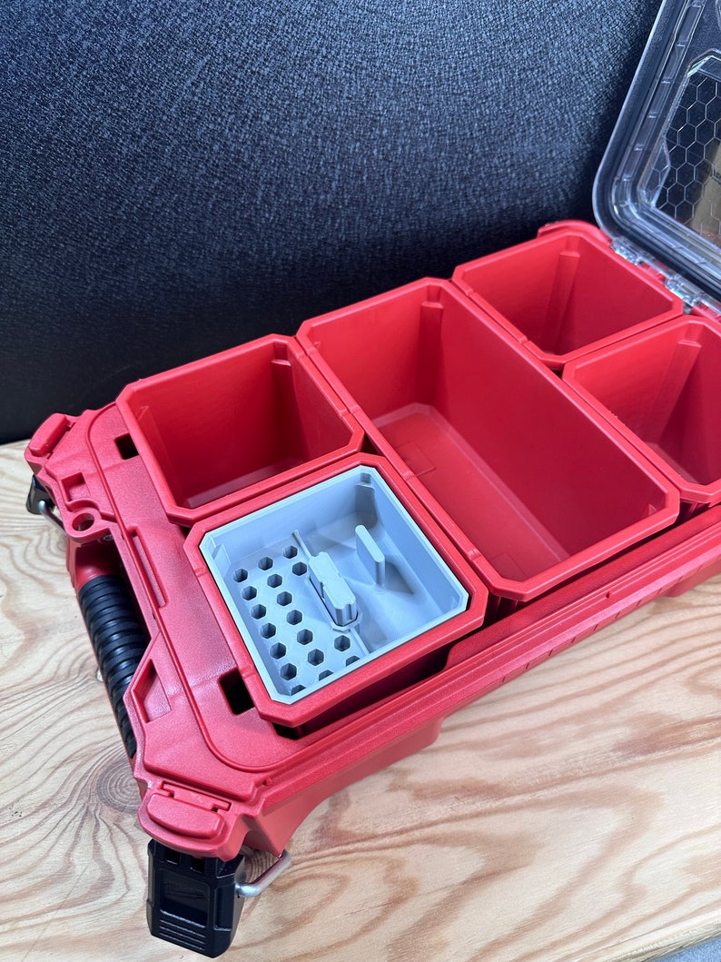 Milwaukee Packout Stacking 1/4 Bit Storage Mini Nesting Box 5-piece ...