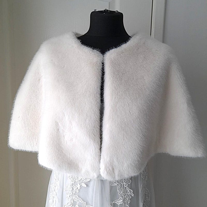 Faux Fur Cape Formal - Etsy UK