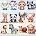 8-bit Pixel Art Animals Clipart- 40 Pngs Transparent Background for ...