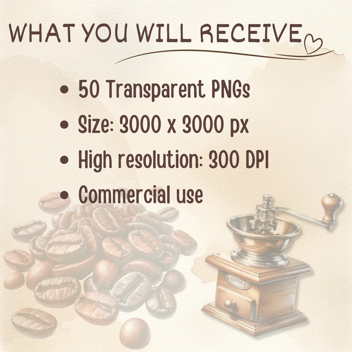 50 Watercolor Coffee Clipart Bundle, Tea Clipart, Cafe Clipart, Coffee ...