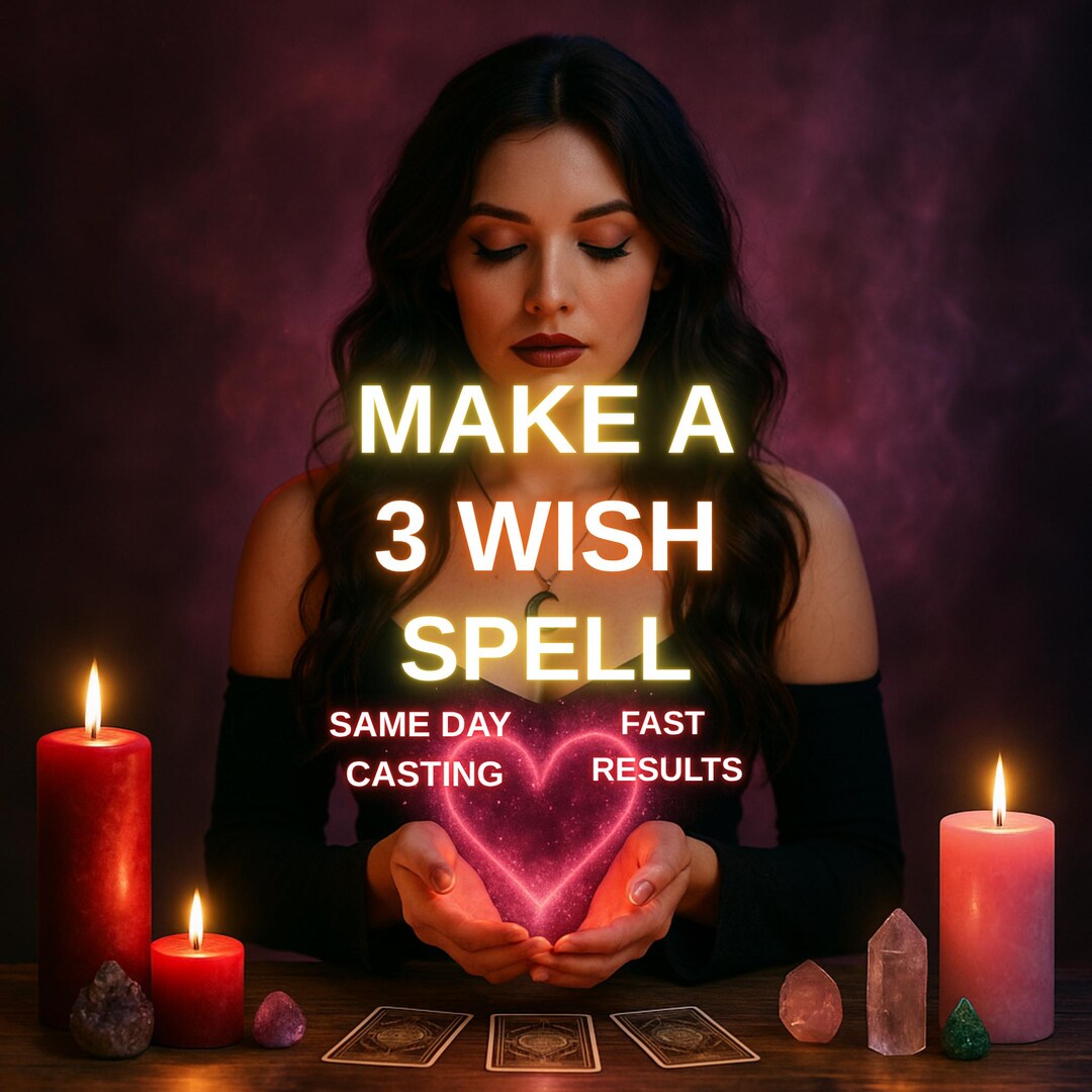 Make A Wish Spell - Manifest Any Desire - Call in Your Dream Reality - Etsy